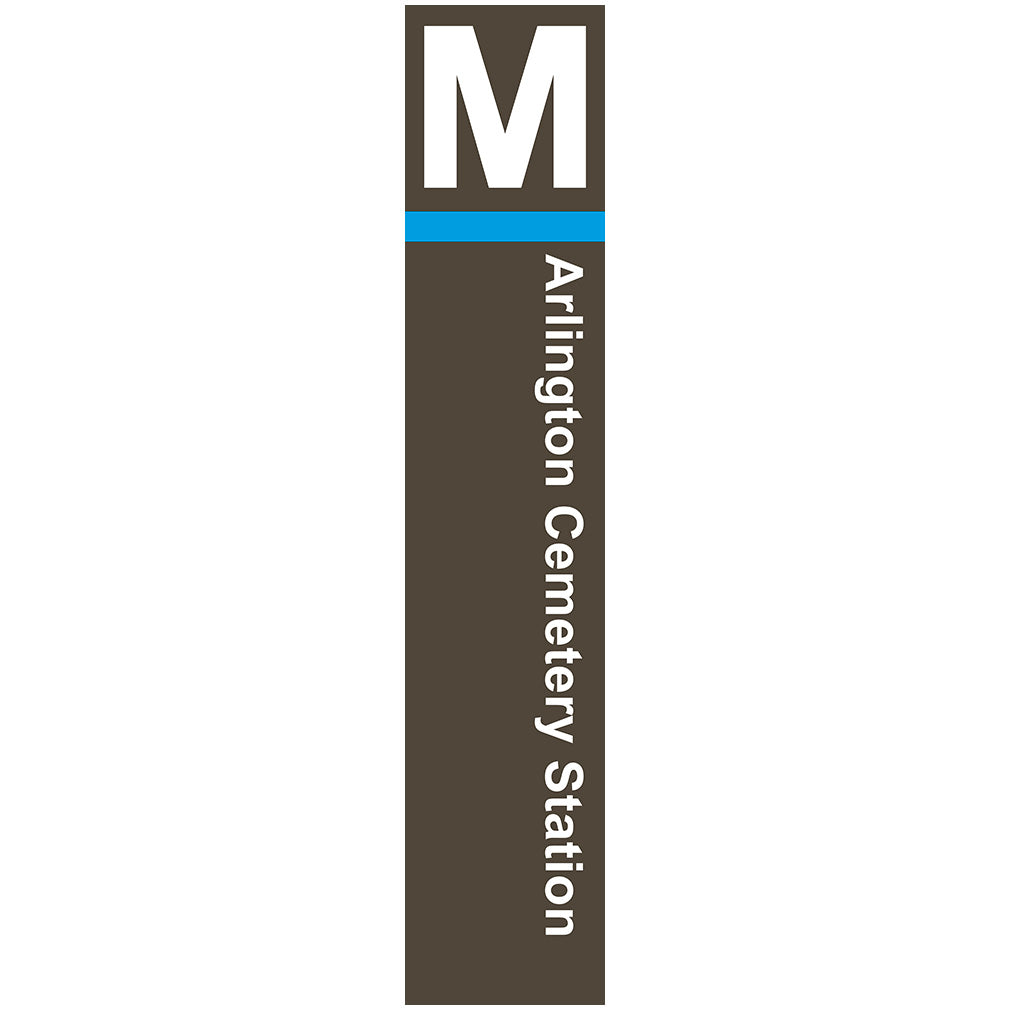 Washington Metro Arlington Cemetery Mini Pylon Sign – DCMetroStore