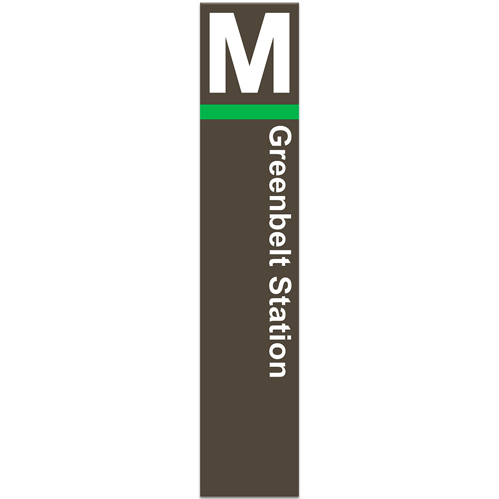 Washington Metro Greenbelt Mini Pylon Sign – DCMetroStore