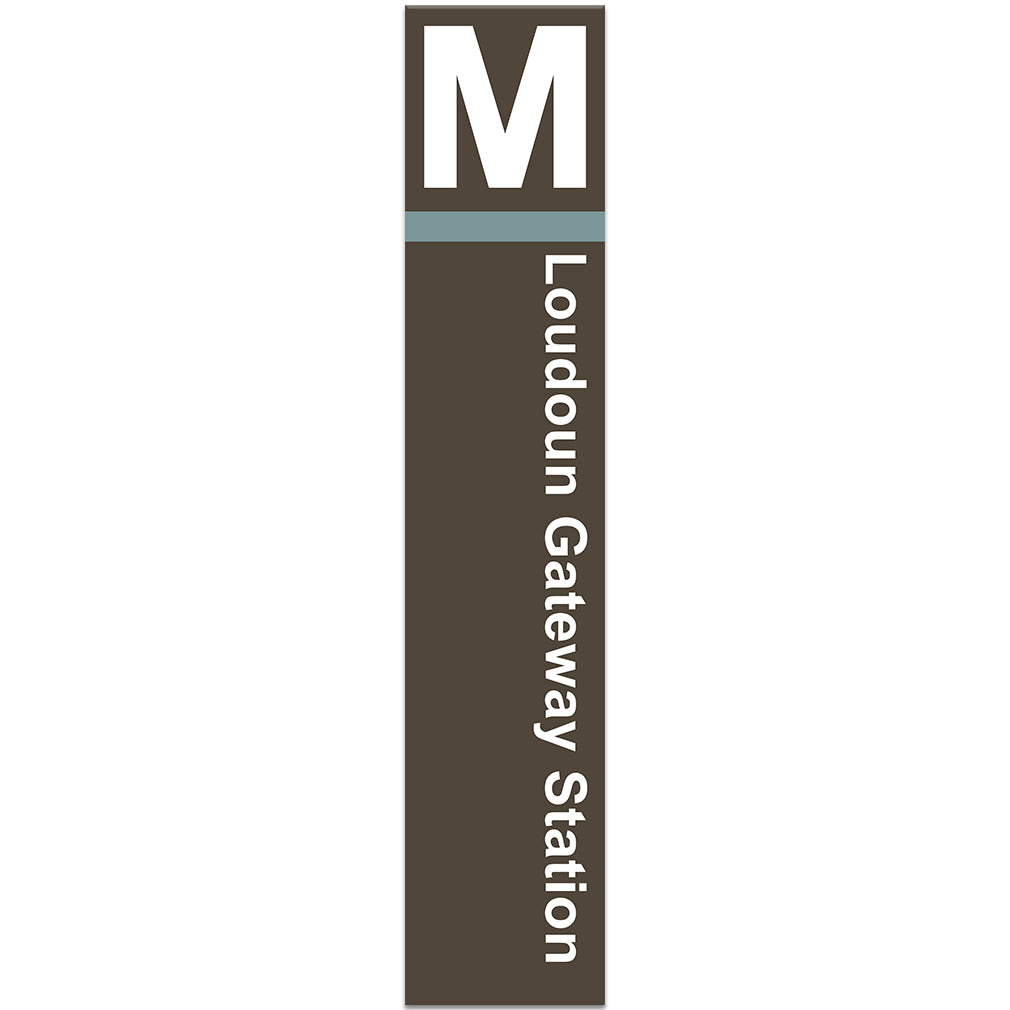 Washington Metro Loudoun Gateway Mini Pylon Sign – DCMetroStore