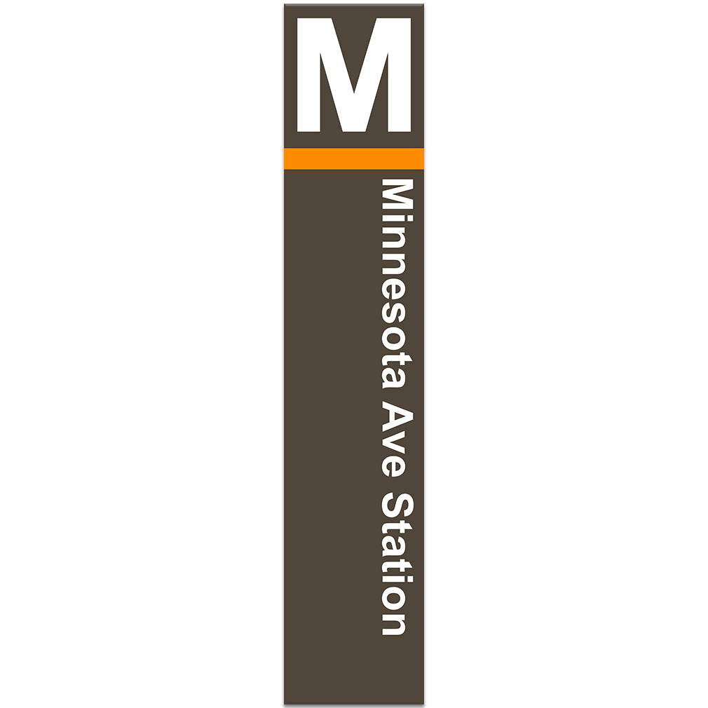 Washington Metro Minnesota Ave Mini Pylon Sign – DCMetroStore