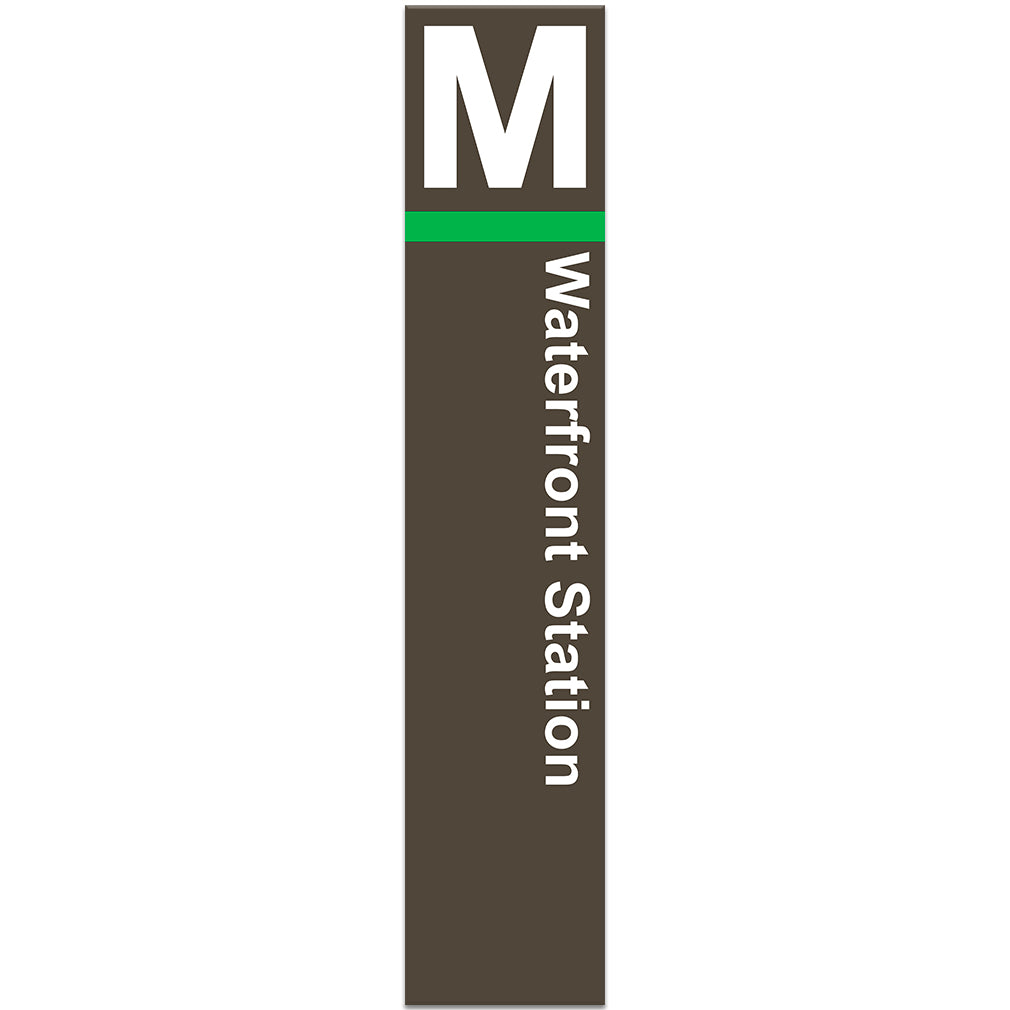 Washington Metro Waterfront Mini Pylon Sign – DCMetroStore