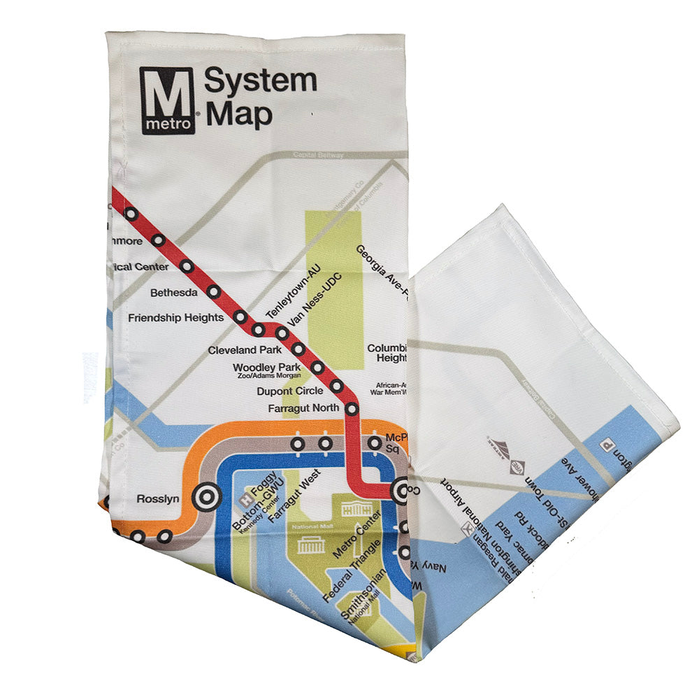 Metro Map Tea Towel – DCMetroStore