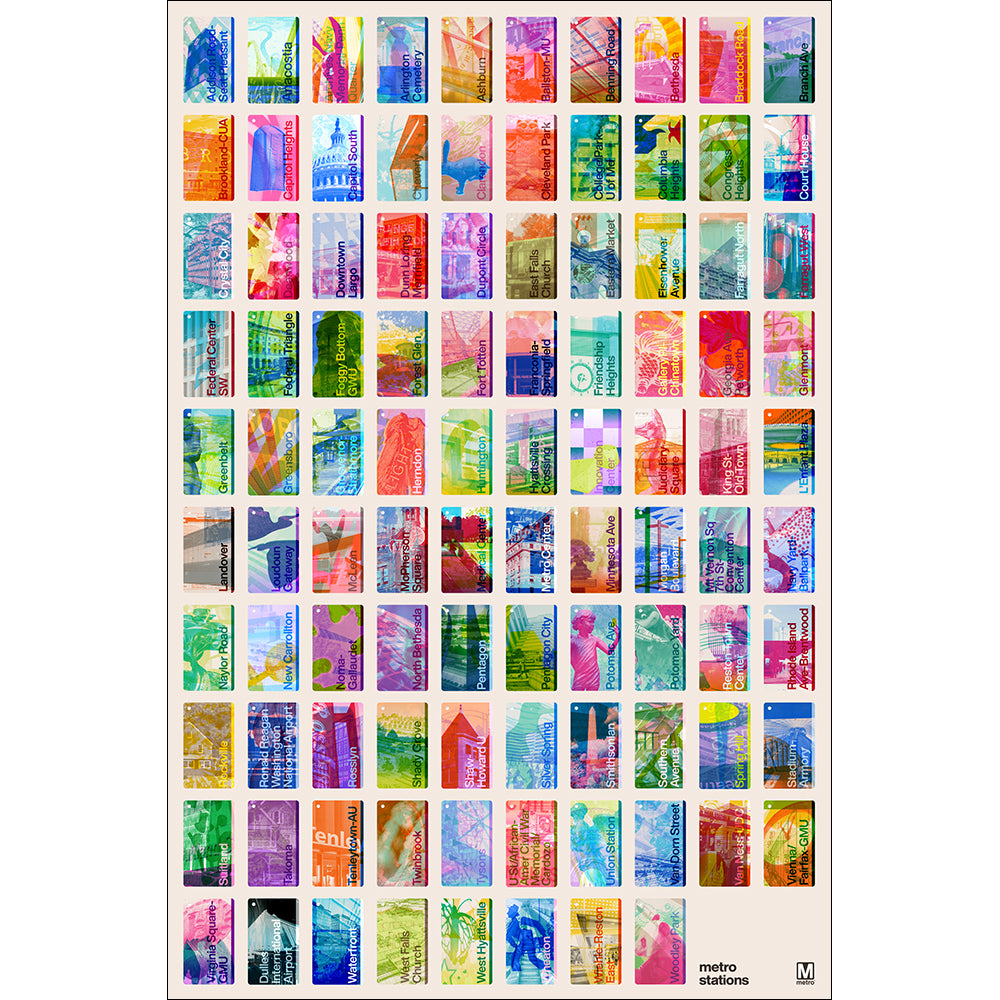 Metro Rewind Stations Poster – DCMetroStore