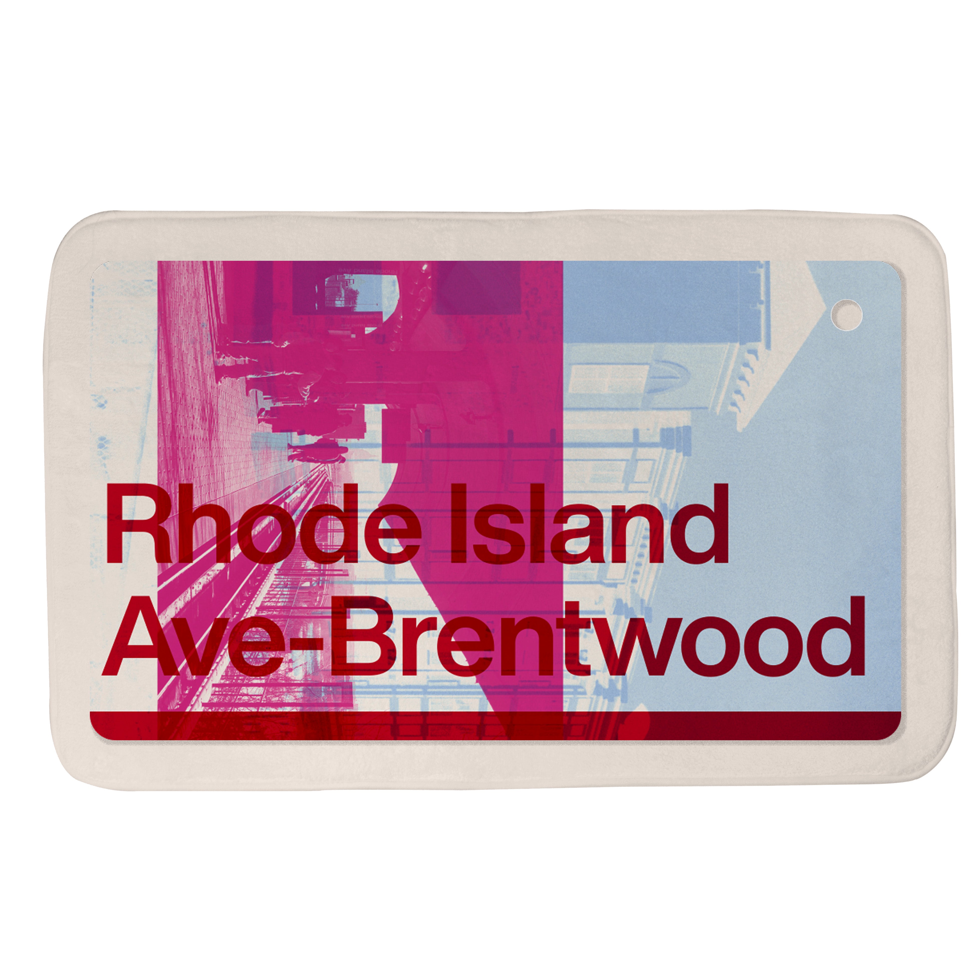 Rhode Island Ave - Brentwood / Metro Rewind Bath Mat – DCMetroStore
