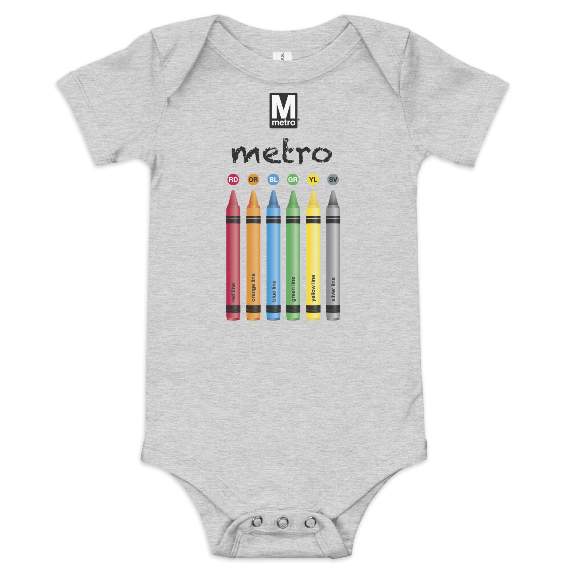 Metro Crayons Baby Bodysuit – DCMetroStore