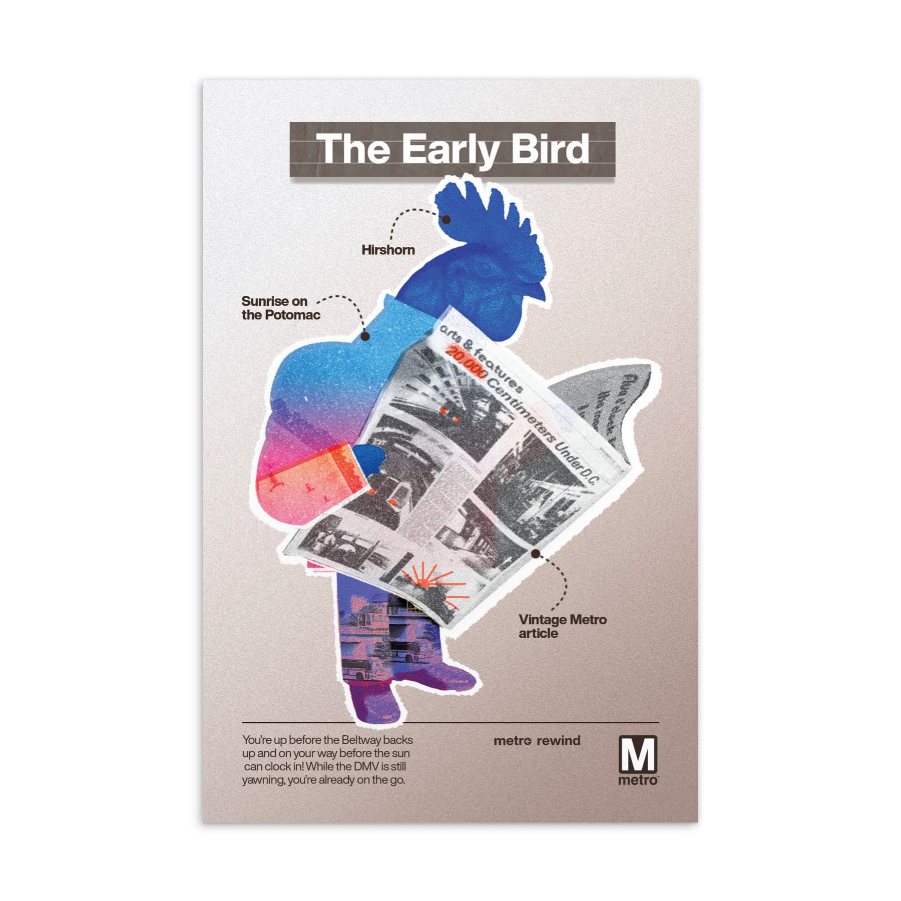 The Early Bird Postcard – DCMetroStore