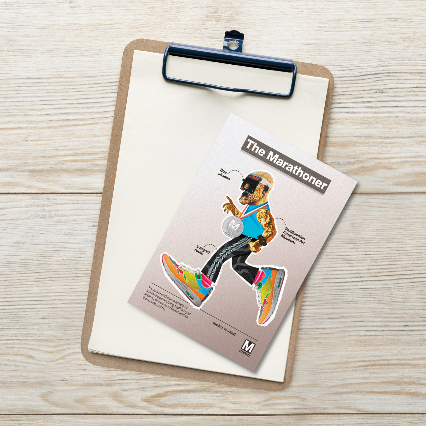 The Marathoner Postcard – DCMetroStore