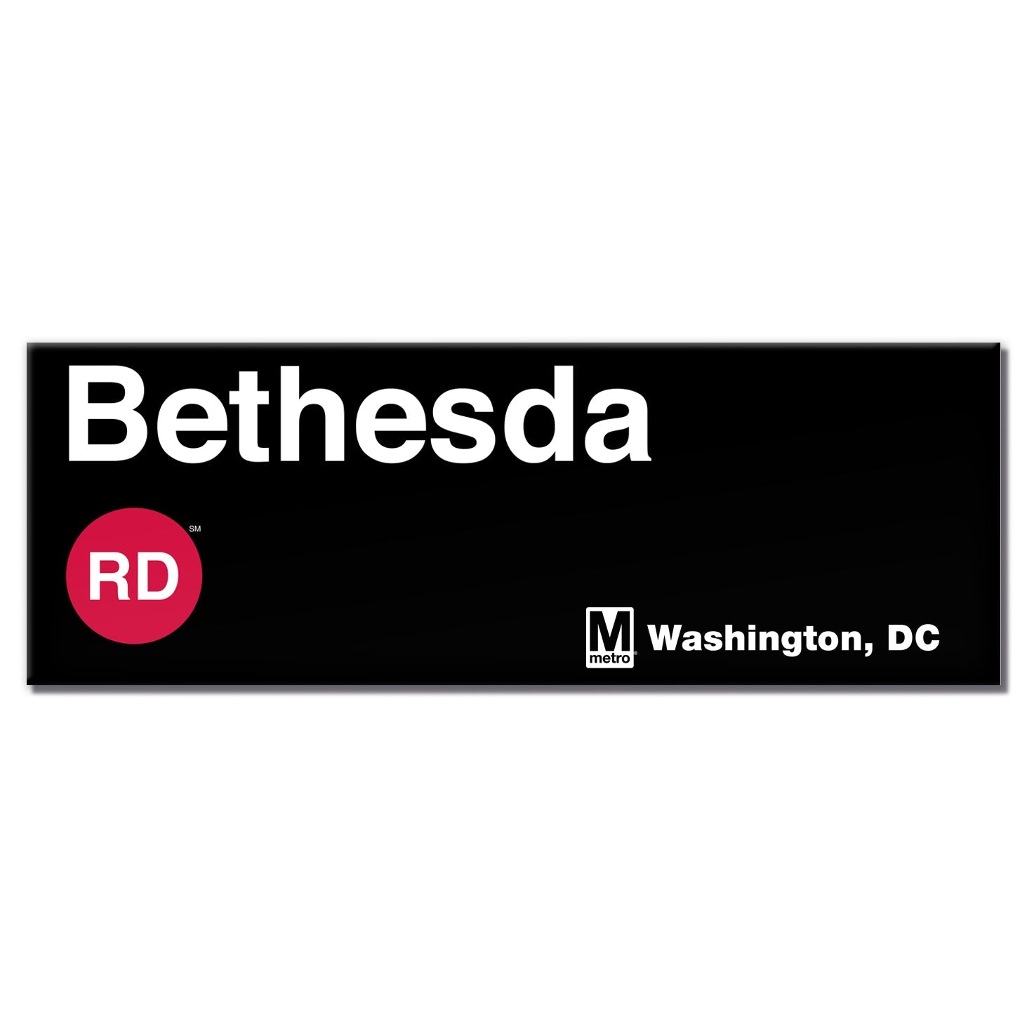 Washington DC Bethesda Long Magnet – DCMetroStore