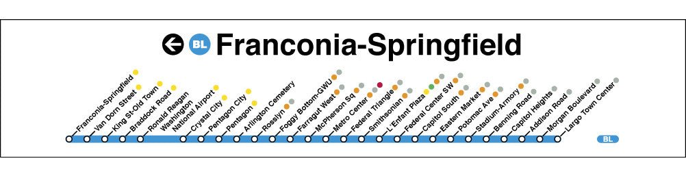 Blue (Franconia-Springfield) Poster – DCMetroStore