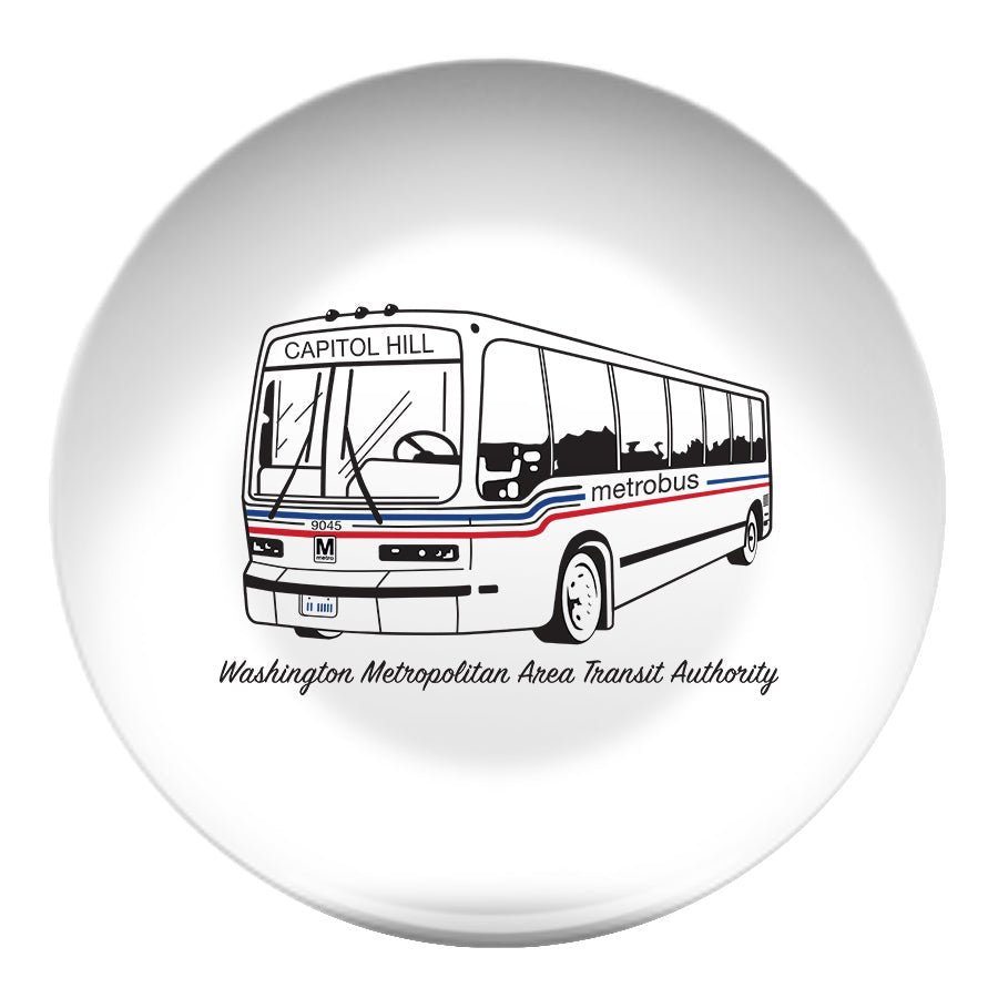 WMATA Metrobus Resin Plate – DCMetroStore
