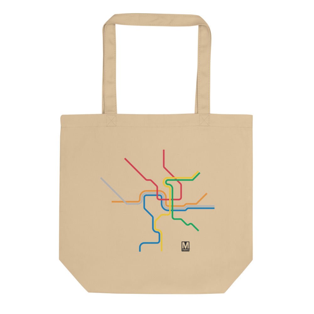 Modern Metro Map Eco Tote Bag – DCMetroStore