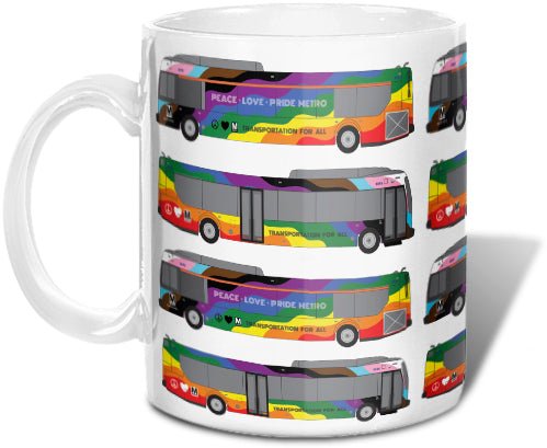 DC Metro Pride Bus Mug Mug – DCMetroStore