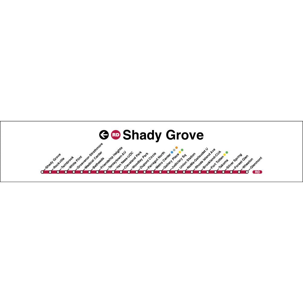 Red (Shady Grove) Poster – DCMetroStore