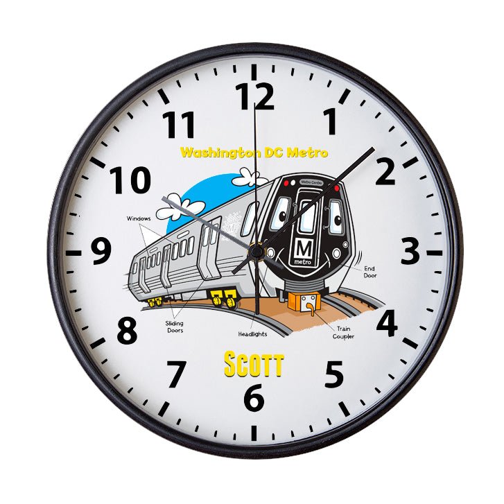 WMATA Train Parts Clock – DCMetroStore